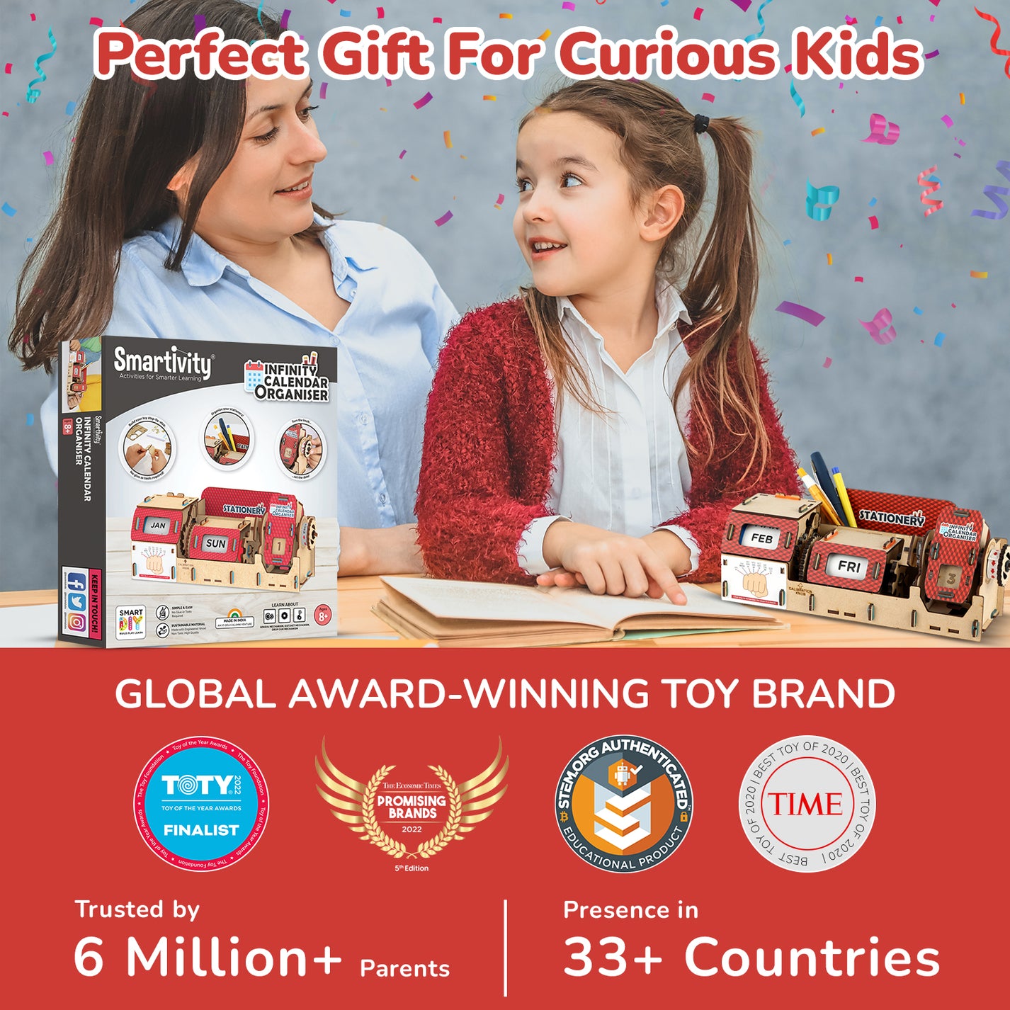 Infinity Calendar Organiser Toy | STEAM Based Learning Toys