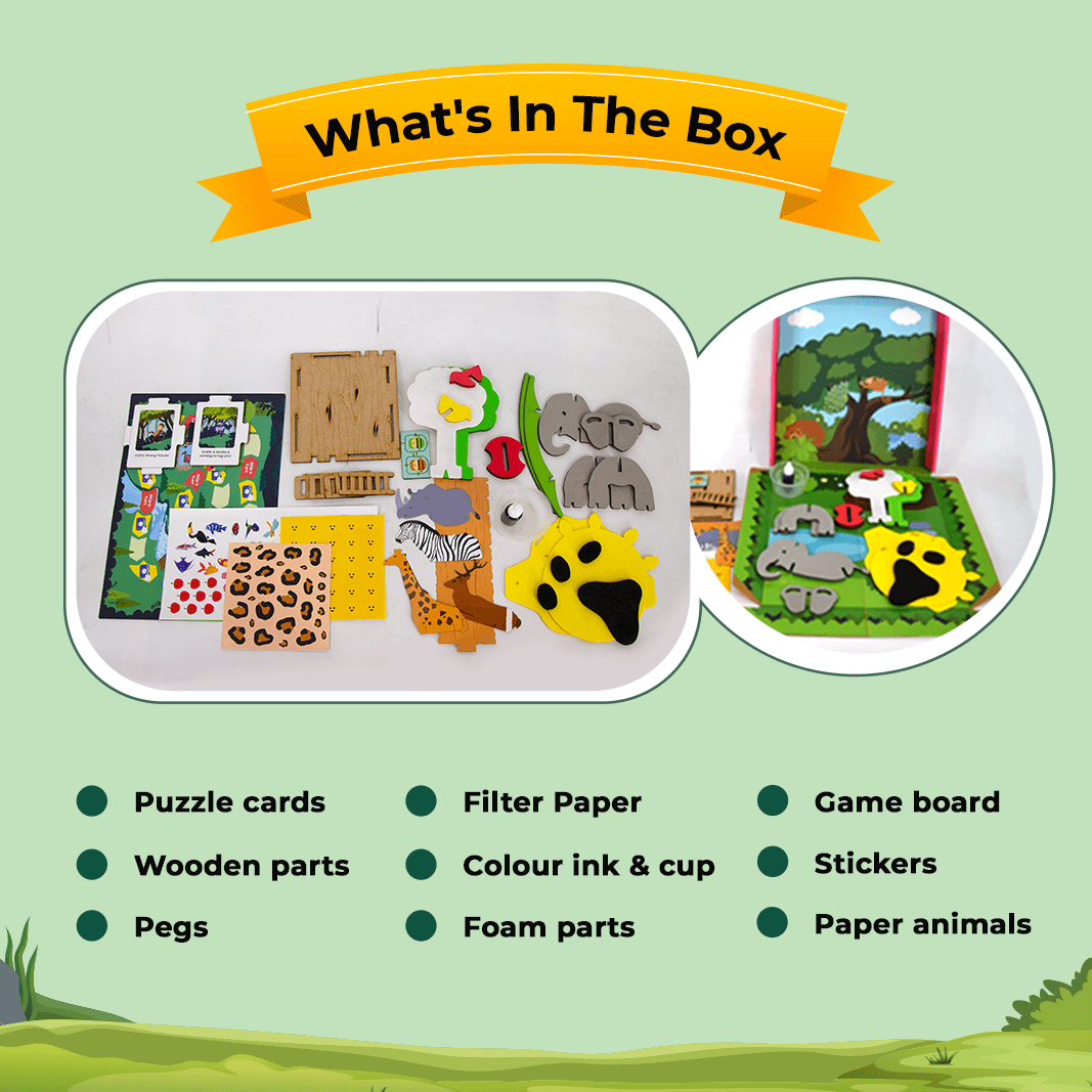 Jungle Explorer - 5 in 1 Activity Learning Kit for Kids
